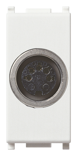 5P DIN41524 socket connector white - IMP