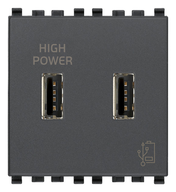 5V 2,1A USB supply unit 2M grey - IMP