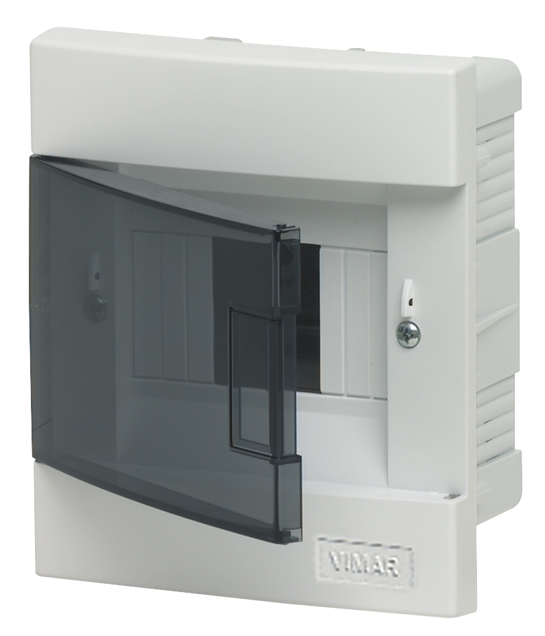 IP40 flush consumer unit 4M +door white - IMP