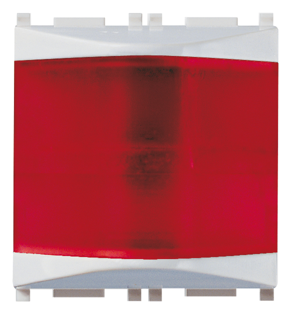 Red prismatic indicator unit Silver - IMP