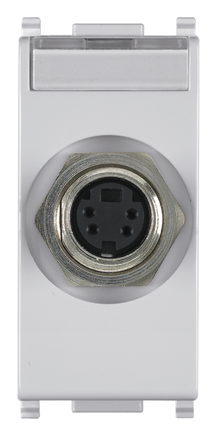 S-Video socket connector Silver - IMP