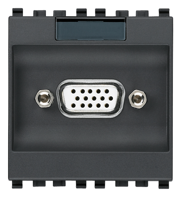 VGA 15P socket connector grey - IMP