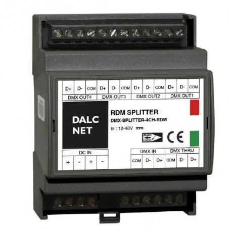 DMX 4CH SPLITTER IN 12-48Vdc - LE Version HT - IMP