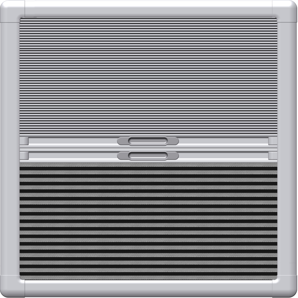 Dual Blackout + Flyscreen Pleated Blind Assembly for a Lewmar Size 50 ...
