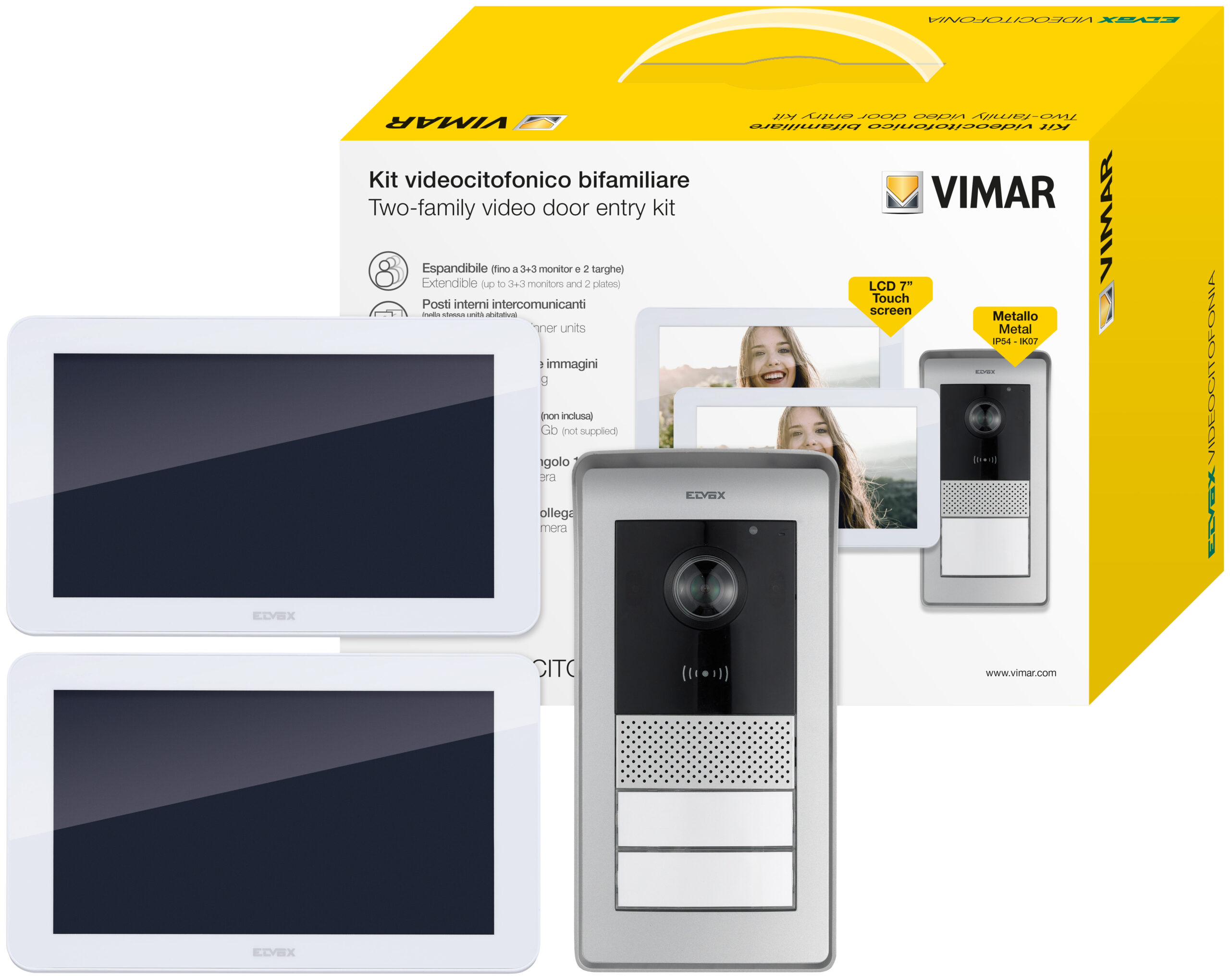 Two-family kit 7in TS RFID DIN suppl - IMP