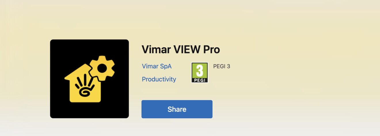 New Vimar View Pro App - IMP